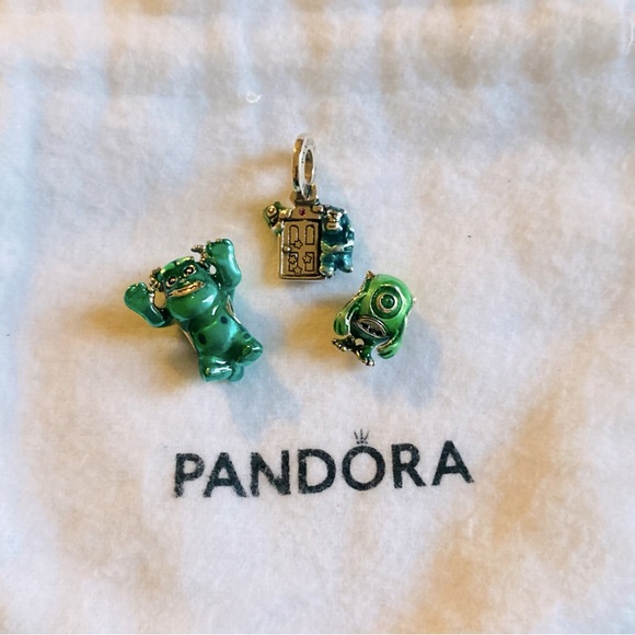 Pandora | Jewelry | Pandora Charms Disneys Monsters Inc 3 Charm Set ...